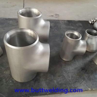 China Super Duplex 2507 Sch40 12 Inch Equal Tee Pipe Fitting Seamless Butt Weld for sale
