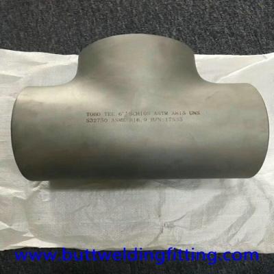 China ASME B16.9 A403 WP316L Stainless Steel Equal Tee 6 Inch Sch10s Butt Weld Pipe Fitting for sale