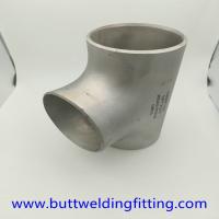 China Stainless Steel Butt Weld Reducer Tee 304 Sch40 1 Inch ASME B16.9 Pipe Fitting for sale