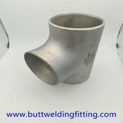 China Stainless Steel Butt Weld Reducer Tee 304 Sch40 1 Inch ASME B16.9 Pipe Fitting for sale
