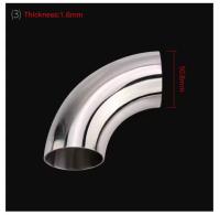 China Stainless Steel 90 Degree Curved Tube Elbow 1/2 to 24 Inch Welding Connection for sale