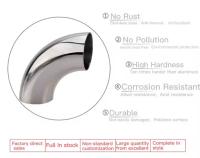 China Stainless Steel 90 Degree Curved Tube Elbow 1/2 to 24 Inch Welding Connection for sale