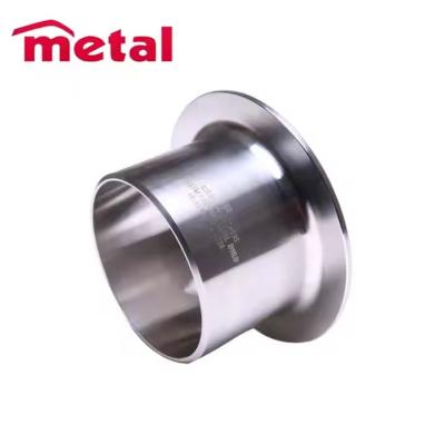 China Stainless Steel 304 316L Sanitary Weld Ferrule Tri Clamp Pipe Fitting ISO SMS DIN 1.5 Inch for sale
