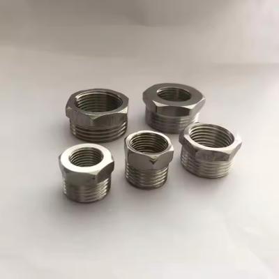 China Stainless Steel Forged Pipe Fittings ASTM Bushing for Gas Oil Water Connections for sale