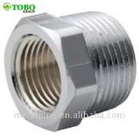 China TOBO Brass Pipe Fitting 1/2 Male x 1/2 Female NPT Reducer Hex Reducing Bushing for sale