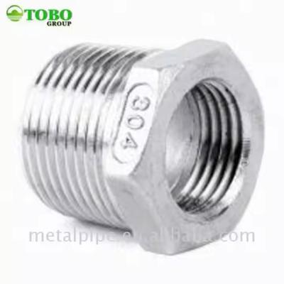 China TOBO Brass Pipe Fitting 1/2 Male x 1/2 Female NPT Reducer Hex Reducing Bushing for sale