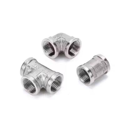China 304 Stainless Steel Forging High Pressure Right Angle Elbow Tee Joint with Model Number Head 1/2 inch for sale