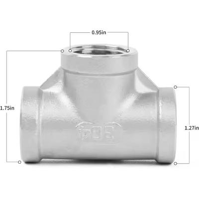 China ANSI B16.9 Carbon Steel Stainless Steel Welding Equal Reducing Tee 1/2-24 Inch for sale