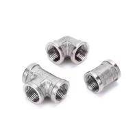 China Stainless Steel 304 316L Threaded Elbow Tee Cross Fitting 1/4 to 2 Inch Customized for sale