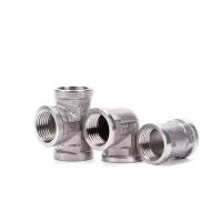China Stainless Steel 304 316 Equal Tee Pipe Fitting 1/2 to 48 Inch ASME B16.9 for sale