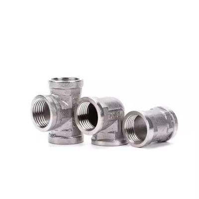 China Stainless Steel 304 316 Equal Tee Pipe Fitting 1/2 to 48 Inch ASME B16.9 for sale