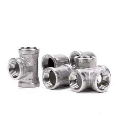 China Brass Copper Reducing Tee Threaded Pipe Fitting 1/2 Inch NPT BSP Industrial Plumbing for sale