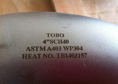 China ASME B16.9 Stainless Steel 90 Degree Long Radius Elbow 304/316L Seamless Butt Weld Pipe Fitting for sale