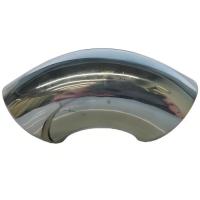 China 180 Degree Long Radius Stainless Steel Elbow Sand Blasting Surface Butt Welded SS Tube Fitting 3 Inch for sale