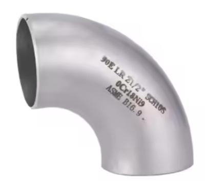 China Butt Welded Stainless Steel Elbow 90 Degree Long Radius 304/316L 1/8-48 Inch SS Tube Fitting for sale