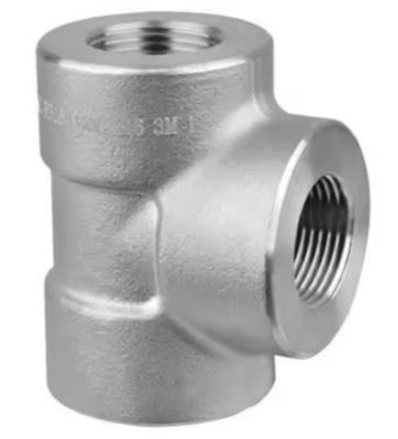 China Stainless Steel WP304L WP316L Equal Tee SCH STD Threaded Tee for sale