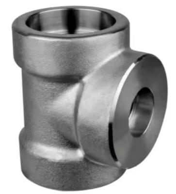 China 3000 Psi Stainless Steel Tee Pipe Fitting 1000°F Heat Resistance Industrial for sale
