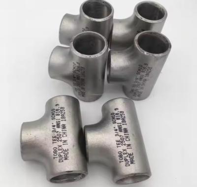 China ASME B16.9 Stainless Steel Butt Weld Equal Tee 1/2-72 Inch Sch5 Sch160 WP304 for sale