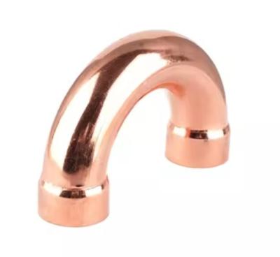 China Wholesale 180 Degree Copper Return Bend Elbow Pipe Fitting 1/2 Inch Welding Connection for sale
