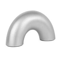 China 180 Degree Long Radius Elbow Butt Weld Fittings SCH 80S DN 20 Stainless Steel for sale