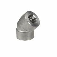 China 45 Degree SCH 40 21.3mm Forged Pipe Fittings Short Radius Elbow ASME B16.9 for sale