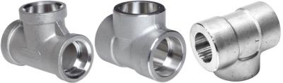 China ANSI B16.9 Forged Socket Welding Tee 6 x 3 Inch Schedule 40 Carbon Steel Pipe Fitting for sale