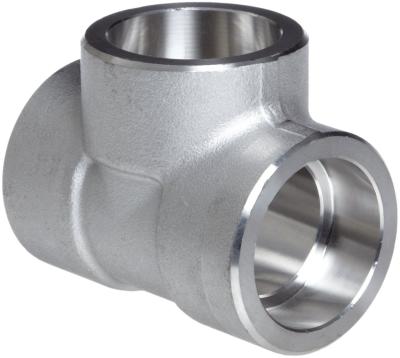 China Forged Steel Tee 2000LB-9000LB, Threaded/SW Pipe Fittings, 100% PMI Tested, High Pressure for sale