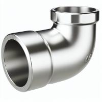 China Stainless Steel 90 Degree Elbow ASME B16.9 2 Inch Hygienic Surface Finish Food Grade for sale