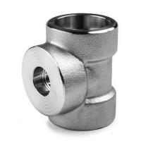 China Stainless Steel Tee Connector Threaded End 3000 Psi 1000°F Pipe Fitting for Oil Gas Water for sale