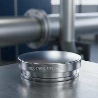 China Stainless Steel Pipe Cap Round Polished Corrosion Resistant ASME ASTM Custom Thickness for Industrial Piping for sale