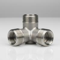 China 3000 Psi Stainless Steel Tee Threaded End 1000°F Temperature Rating for Piping Systems for sale