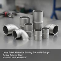 China Butt Weld Fittings Lathe Finish Abrasive Blasting Ra Below 0.8um Size 1/2 to 48 Inches Temperature Range -50°C to 600°C for sale