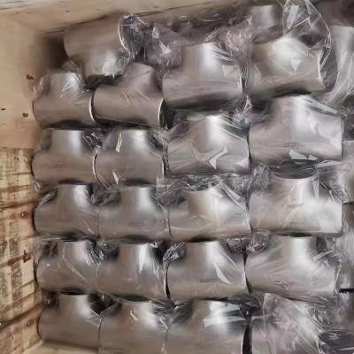 China Duplex Stainless Steel 2205 Equal Tee ANSI B16.9 Butt Weld Fitting High Strength Anti-Corrosion for sale