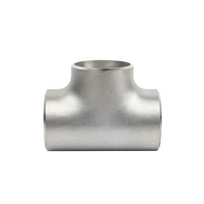 China ASME B16.9 Stainless Steel Barred Tee SCH80 Butt Weld Corrosion Resistant Fittings for sale