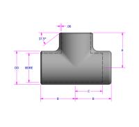 China Carbon Steel MSS SP75 Cushion Tee 6'' SCH XXS A420 WPL6 ANSI B16.9 for sale