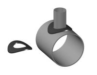 China Carbon Steel 90° Reinforcing Pad Or RePAD Or RF Pad Pipe Branch 6'' SCH40 for sale