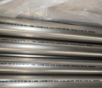China CuNi 70/30 60.3MM 1.65MM Copper Nickel Tube C71500 Seamless Pipe For Water Heater for sale