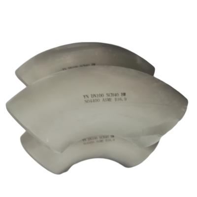 China BW Pipe Fittings Alloy 400 / Monel 400 / N04400 Nickel Alloy Elbow 90Deg LR SMLS 4'' SCH40 ASME B16.9 for sale