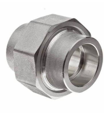 China Forged Pipe Fittings Duplex Stainless Steel Union ASTM A815 UNS S31803 ASME B16.11 for sale