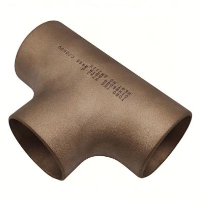 China UNS C70600 Copper Nickel Butt Welding Equal Tee 2