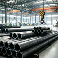 China API 5L X52 ERW Carbon Steel Line Pipe High Frequency Induction Welded 21.3mm-610mm OD EN10217 S355JRH for Oil Water Pipeline for sale