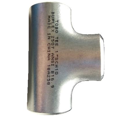 China BW Fittings Super Duplex Stainless Steel 2507 Equal Tee Seamless ASME B16.9 for sale