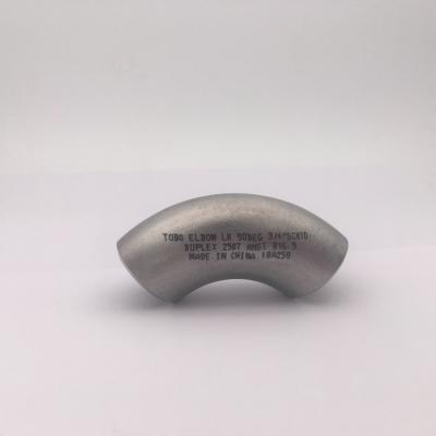 China Super Duplex Stainless Steel 2507 90° LR Elbow Seamless ASME B16.9 for sale