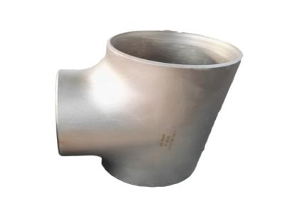China Seamless SCH80 Nickel Alloy Equal Tee ASTM B366 N08825 4 x 3 Inch Pipe Fitting for sale