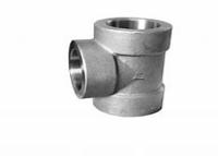China Duplex Steel Forged Equal Tee ASTM A815 UNS S31803 ANSI B16.9 3/4-6 Inch for sale
