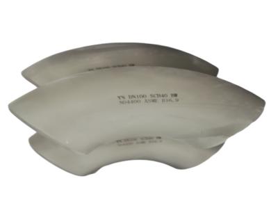 China Monel 400 DN100 Seamless Pipe Fitting SCH40 90 Deg Long Radius Elbow for Heat Exchangers for sale
