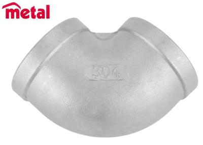 China 1-1/4 Inch Sch80 Stainless Steel 304 Threaded Elbow ASME B16.9 Fatigue Resistant for sale