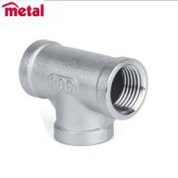 China Sanitary Stainless Steel 304 Thread Tee 1-1/2 Inch Sch160 ASME B16.9 for sale