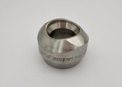 China ASME B16.11 SCH80 SS316L 3000# Reducing Threadolet 1x3 Inch Forged Pipe Fitting for sale