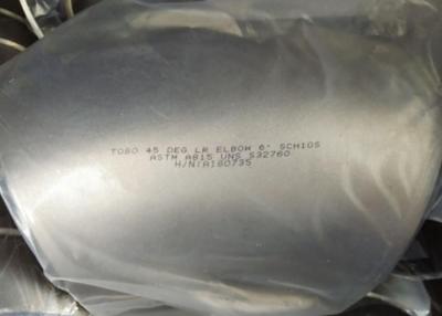 China ASTM A815 Gr S32750 Super Duplex Stainless Steel Elbow 90 Degree 10 Inch SCH10S for sale